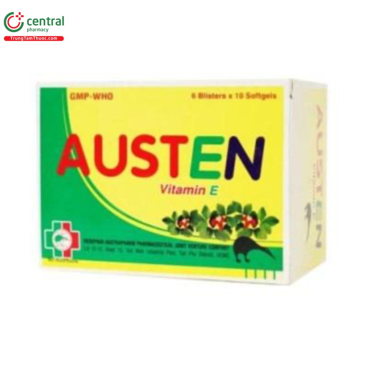 Thuốc Austen phòng và trị thiếu vitamin E do chế độ ăn thiếu vitamin E