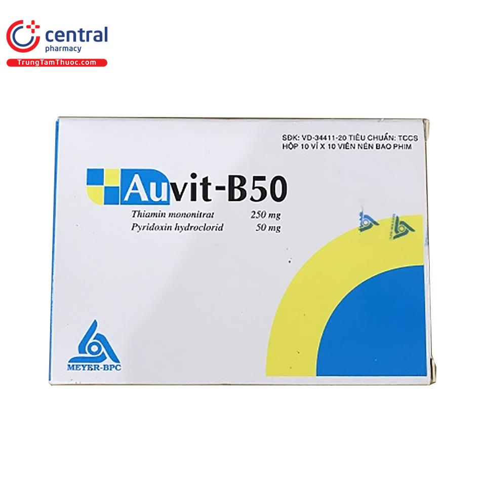 [CHÍNH HÃNG] Thuốc Auvit-B50 điều trị các vấn đề thần kinh