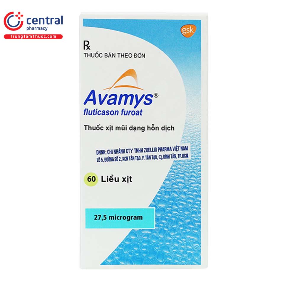 Thuốc Avamys 60 Sprays - Thuốc điều trị hen phế quản