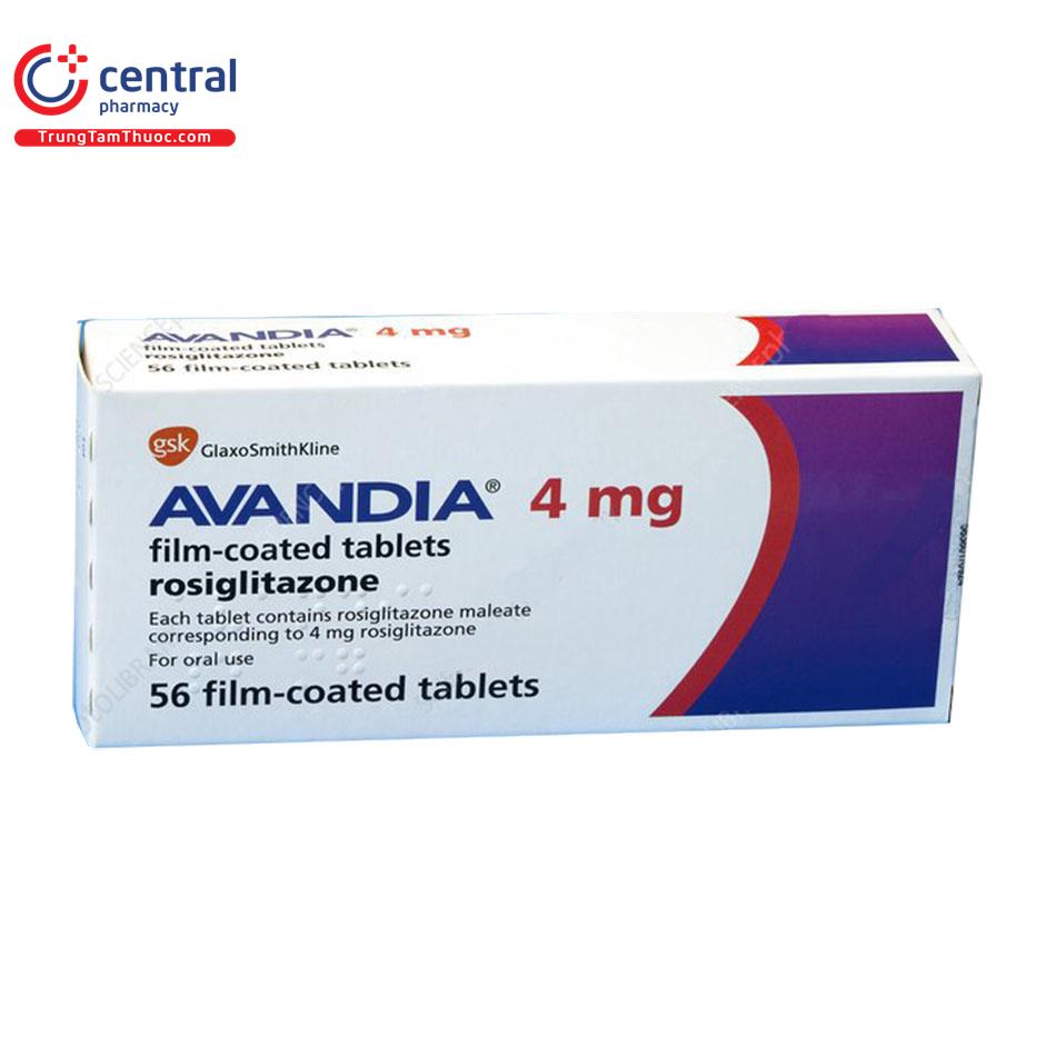 Thuốc Avandia 4mg - Thuốc điều trị tiểu đường type 2