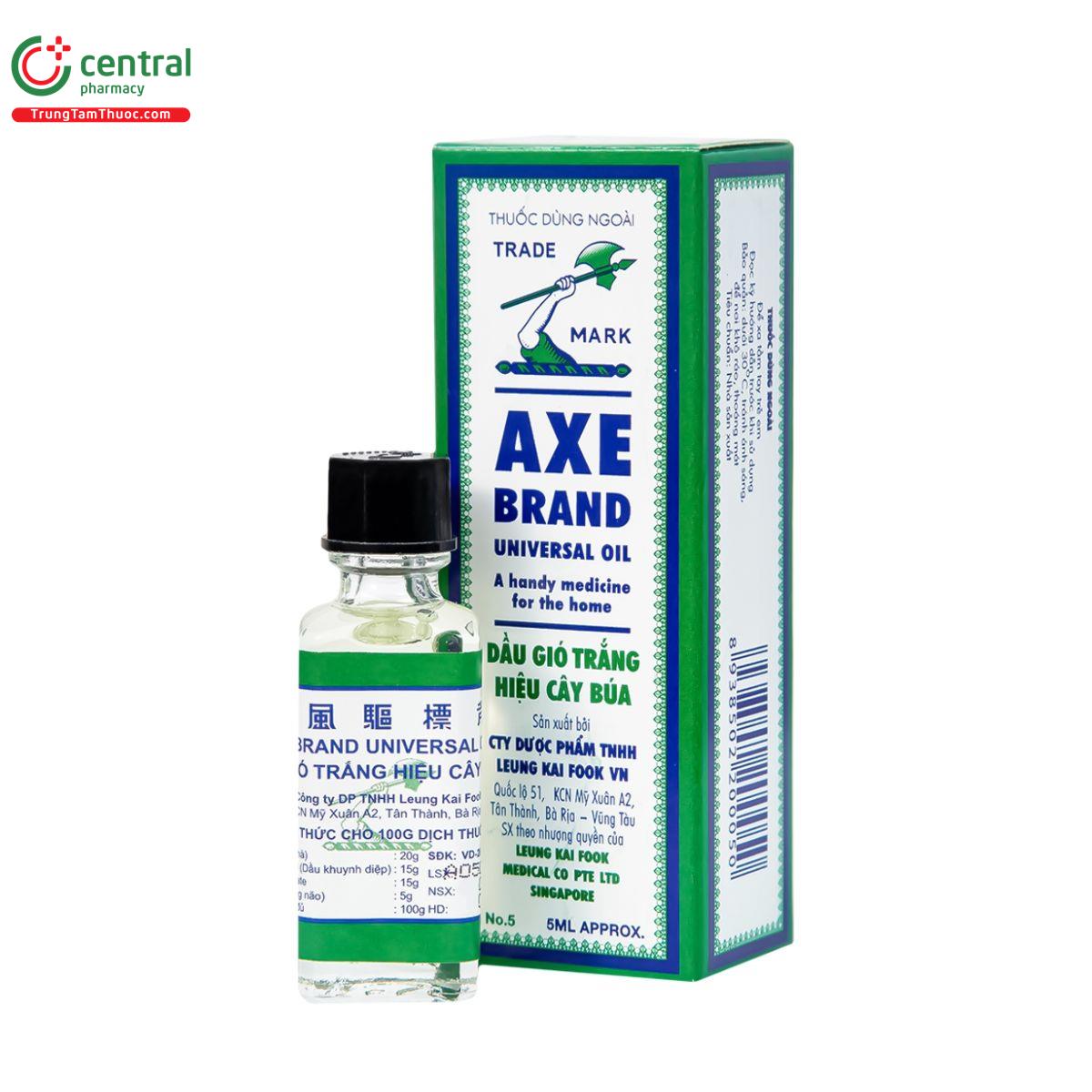 Thuốc Axe Brand Universal Oil - Dầu gió trắng hiệu cây búa 5ml