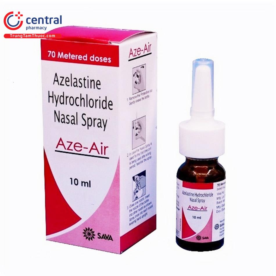Thuốc xịt mũi Aze-Air điều trị viêm mũi dị ứng, viêm mũi do vận mạch