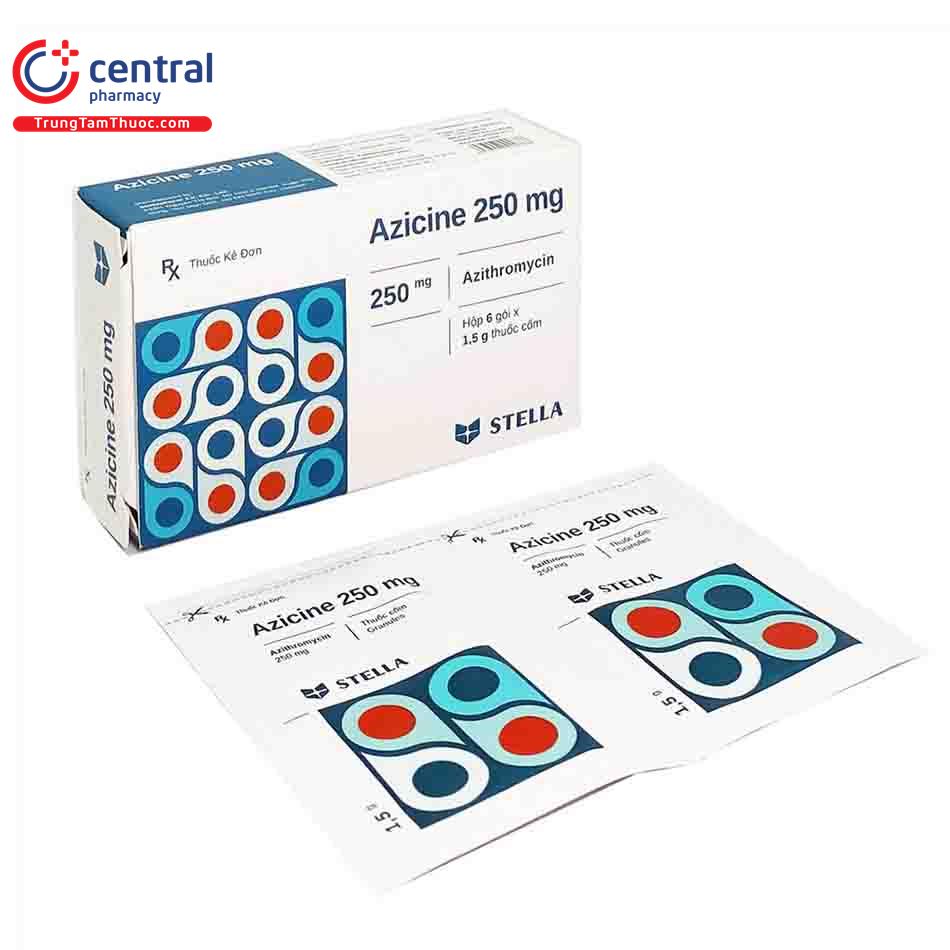 [CHÍNH HÃNG] Thuốc Azicine 250mg (gói) điều trị nhiễm khuẩn tức thì