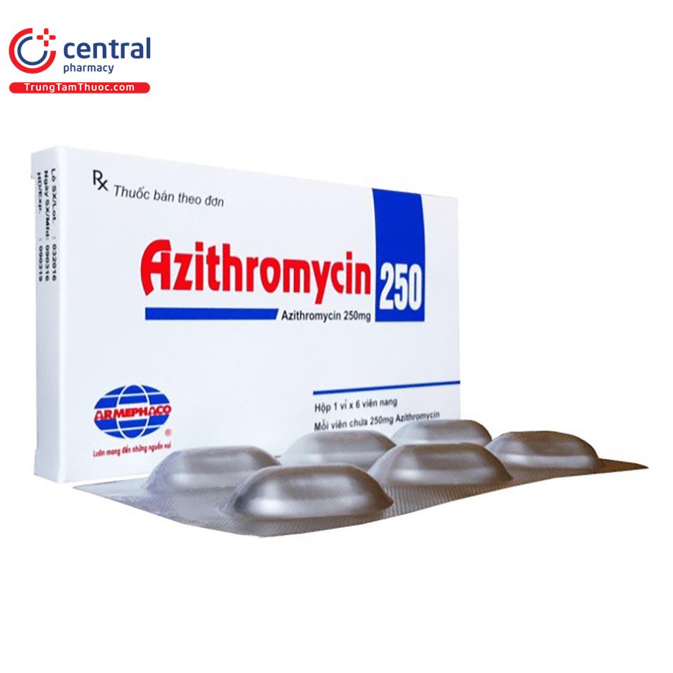 [CHÍNH HÃNG] Thuốc kháng sinh Azithromycin 250mg Armephaco