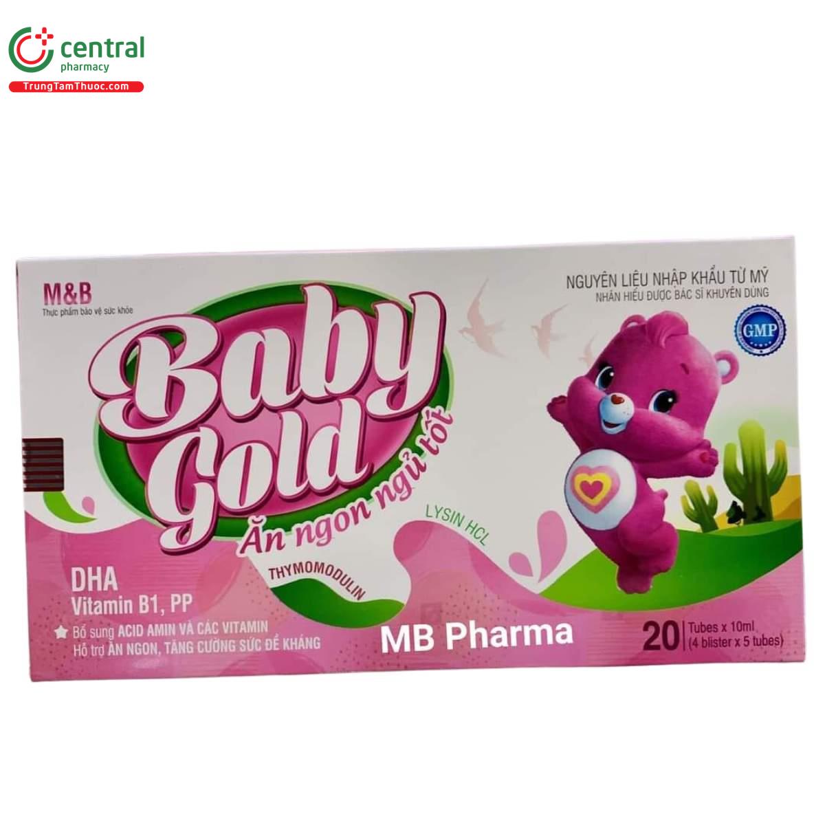 Thuốc Baby Gold Ăn Ngon Ngủ Tốt MB Pharma tăng cường giấc ngủ, bữa ăn