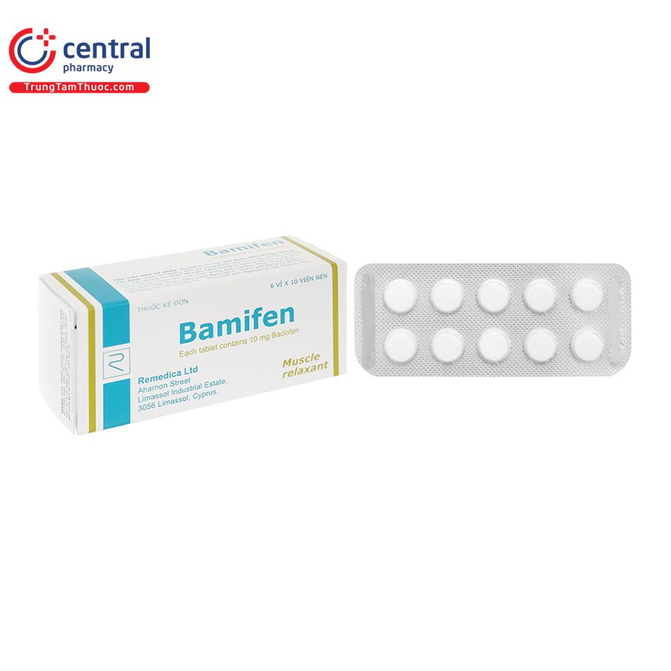 [CHÍNH HÃNG] Thuốc Bamifen 10mg điều trị tình trạng co cứng cơ