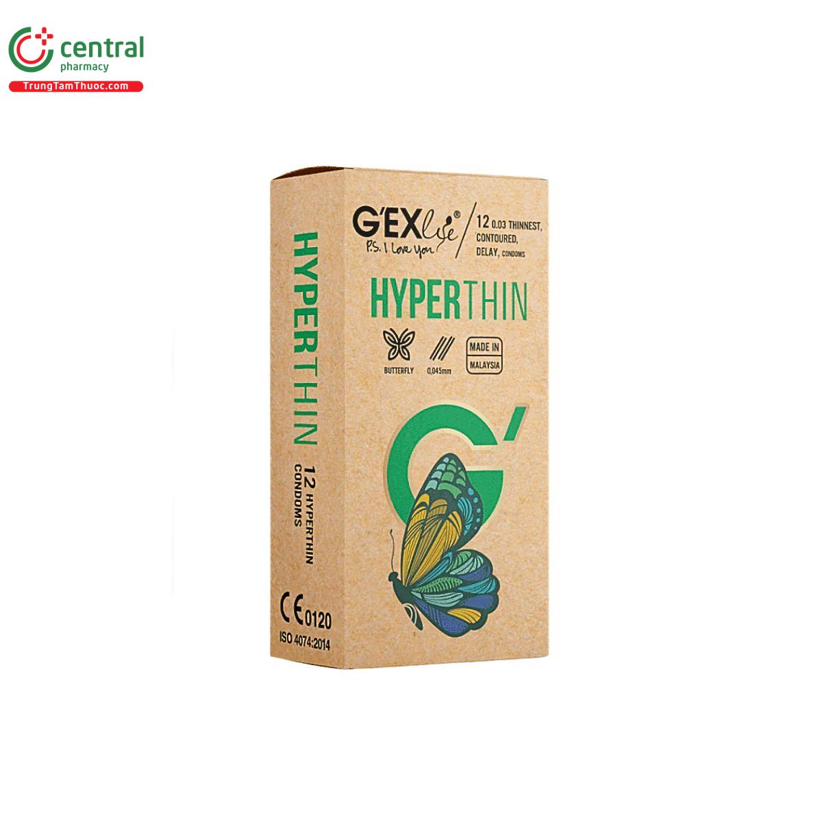 Bao cao su Gexlife Hyper Thin - Biện pháp tình dục an toàn, lành mạnh
