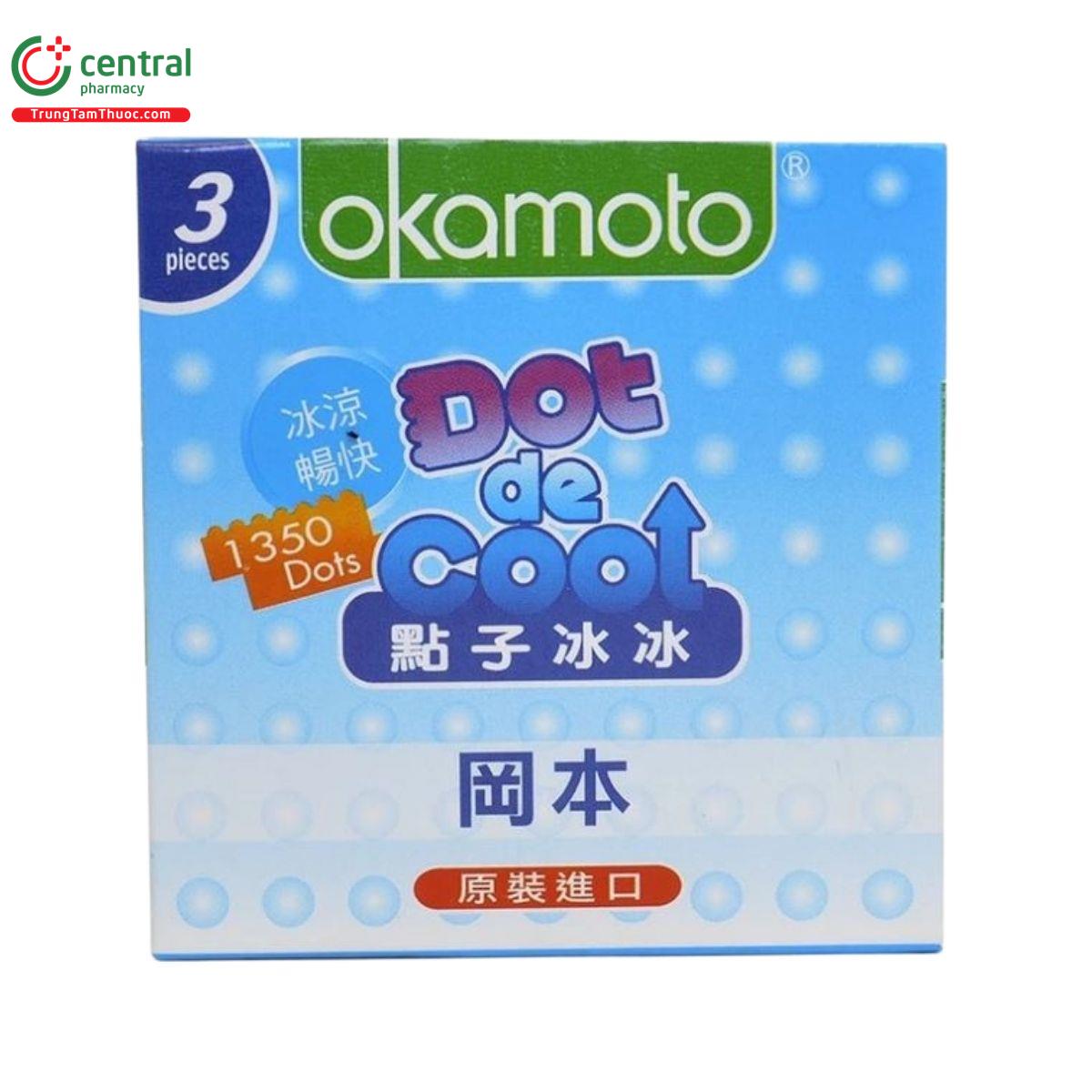 Bao cao su Okamoto Dot De Cool giúp tăng cảm giác và kéo dài cuộc yêu