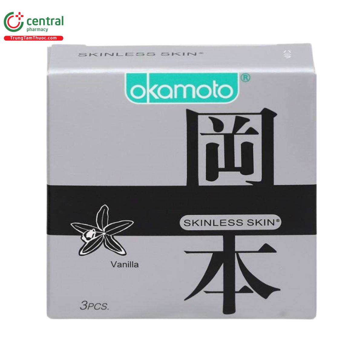 Bao cao su Okamoto Skinless Skin Vanilla mang lại cảm giác chân thật