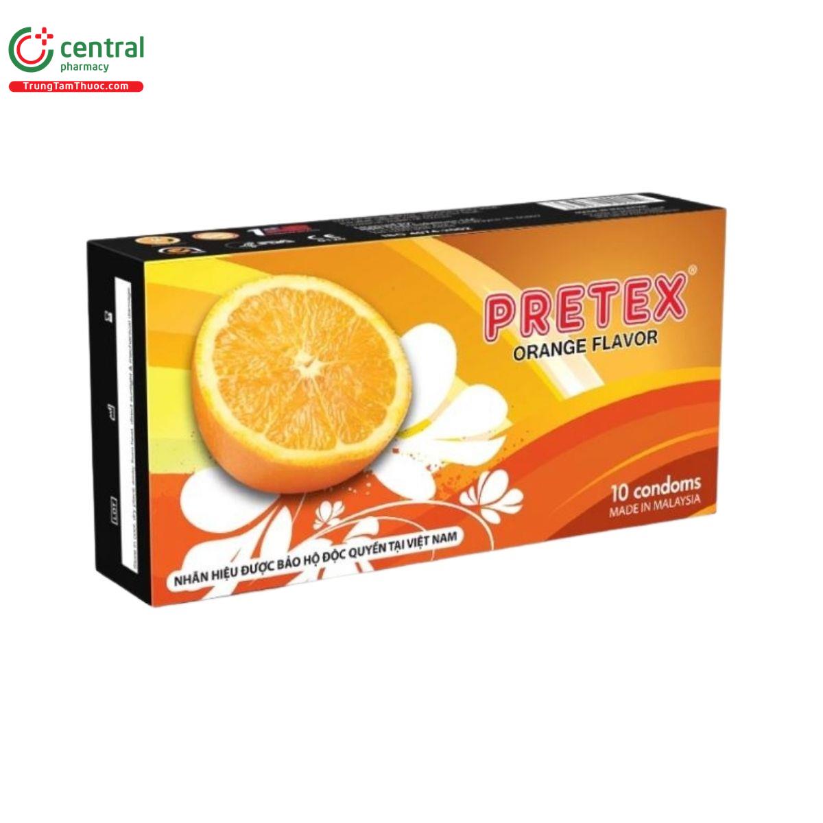 Bao cao su Pretex Orange Flavor - Hương cam quyến rũ, bảo vệ hiệu quả