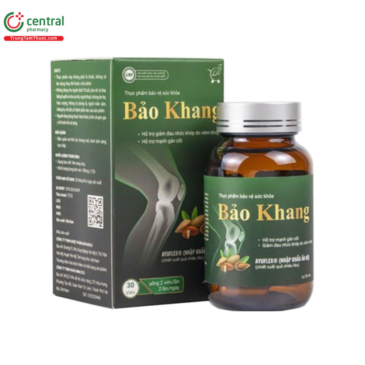 Thuốc Bảo Khang hỗ trợ làm mạnh gân cốt, giảm đau nhức xương khớp
