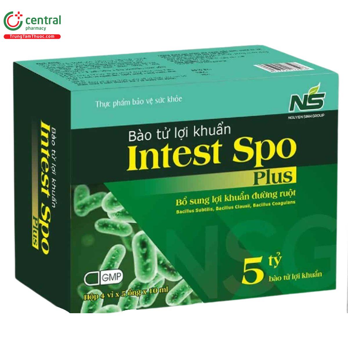 Thuốc Bào Tử Lợi khuẩn Intest Spo Plus - Hỗ trợ cải thiện tiêu hóa