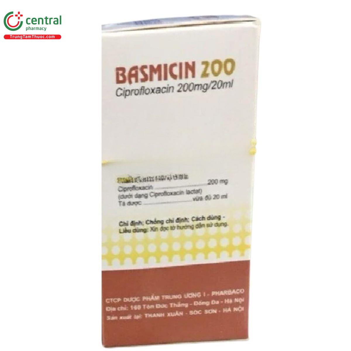Thuốc Basmicin 200 Điều trị các nhiễm khuẩn nhạy cảm với thuốc gây ra