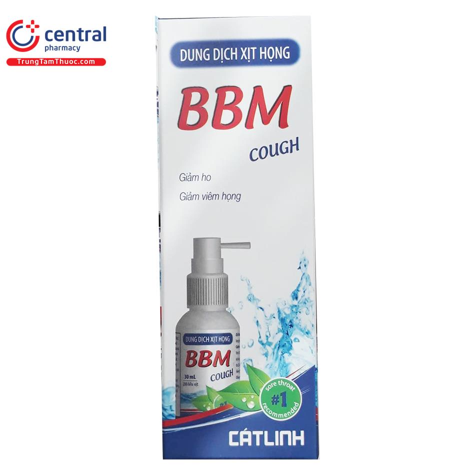 BBM Cough hỗ trợ giảm ho do cảm lạnh, viêm họng, kích ứng phế quản