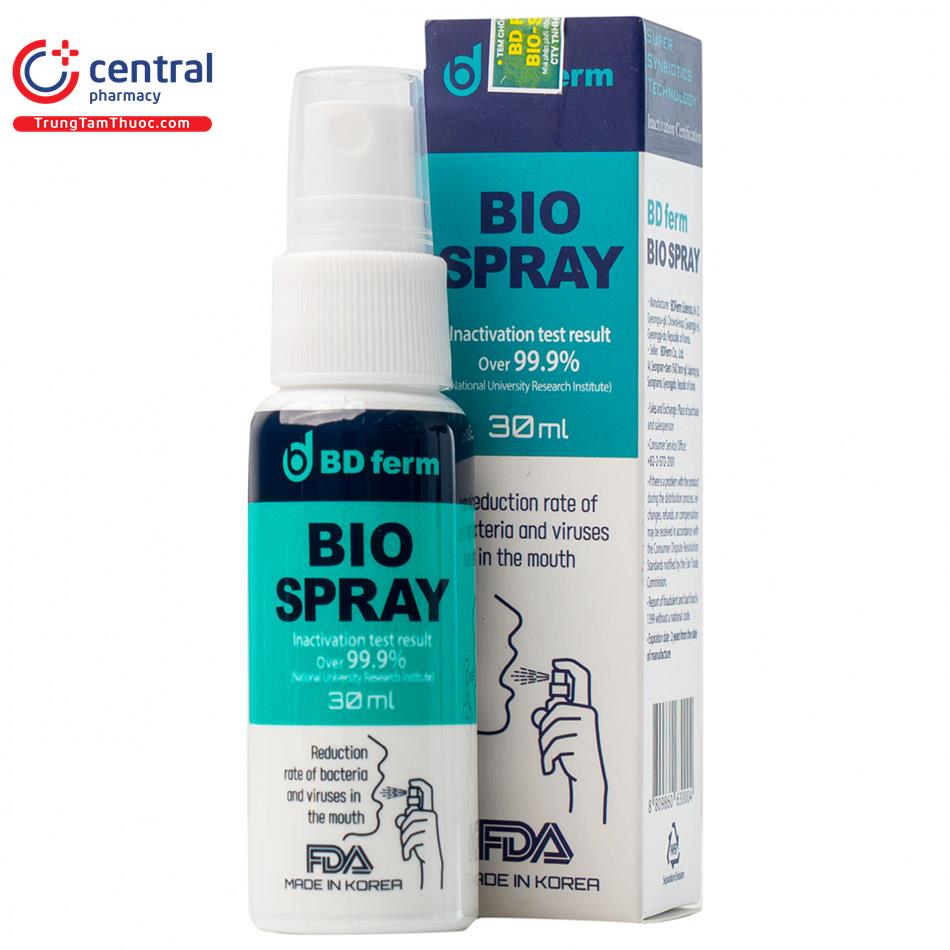 [CHÍNH HÃNG] Xịt họng Bd ferm Bio Spray tăng cường miễn dịch hô hấp