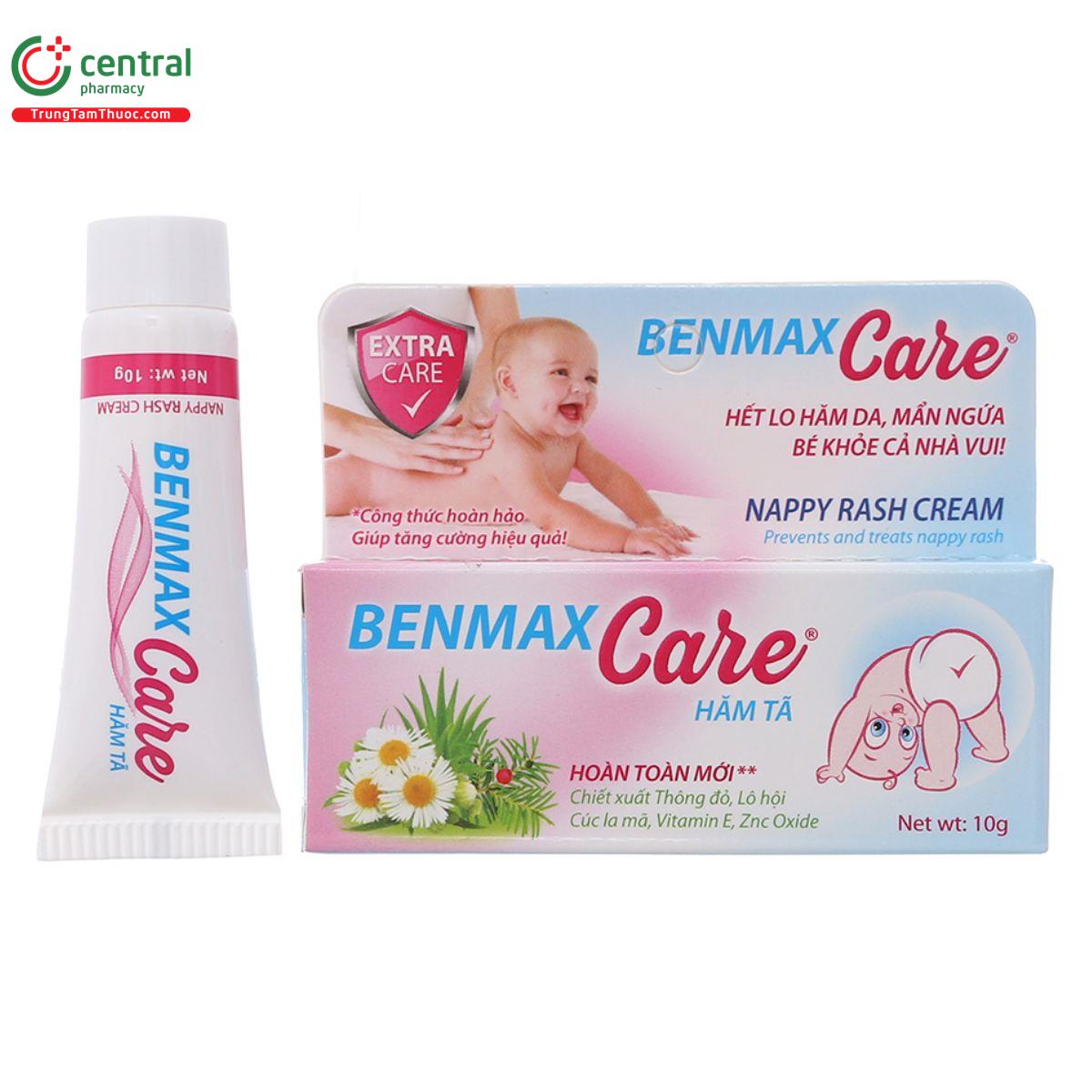 Benmax Care - kem bôi dưỡng ẩm làm dịu da, giảm hăm tã, mụn nhọt