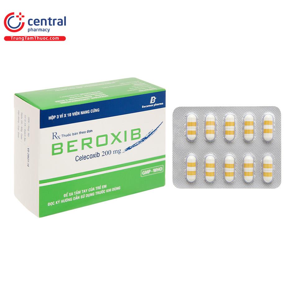 [CHÍNH HÃNG] Thuốc Beroxib 200mg điều trị đau khớp, sưng khớp