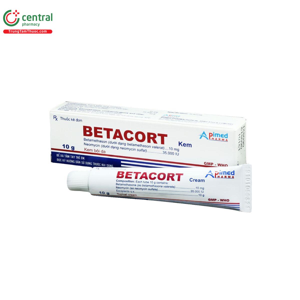 Thuốc Betacort Apimed trị viêm da, vẩy nến, chàm, rôm sẩy