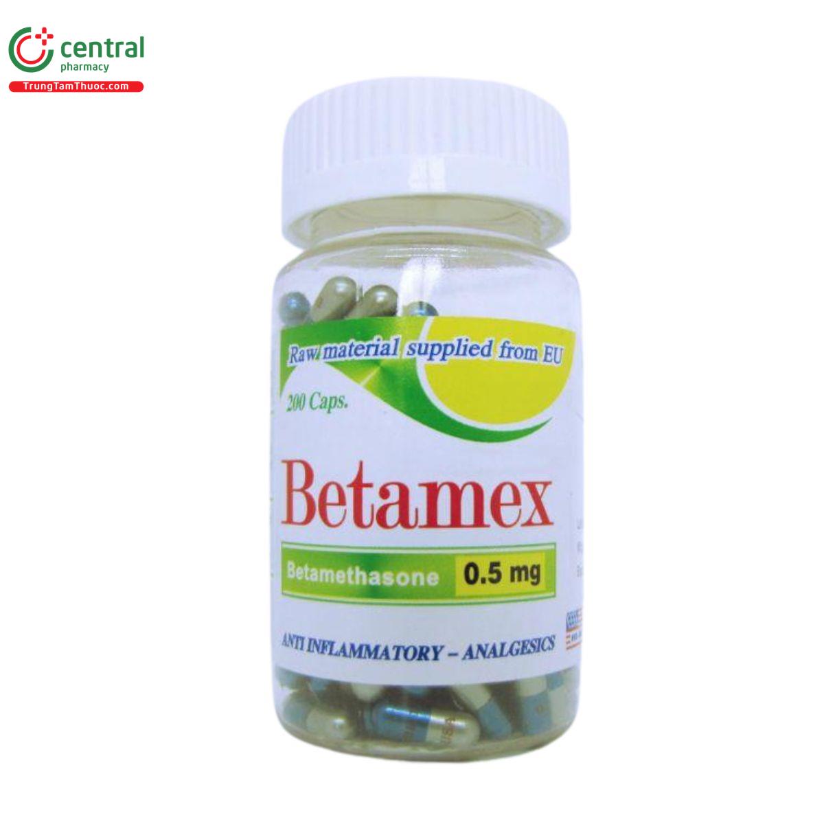 Thuốc Betamex 0,5mg (Betamethason) kháng viêm, chống dị ứng