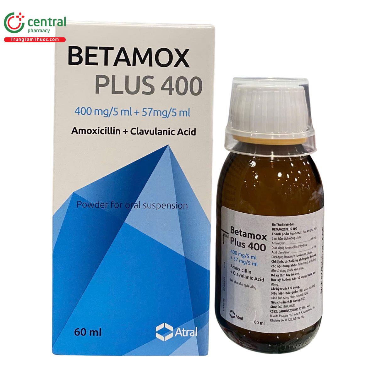 Thuốc Betamox Plus 400 - Kháng sinh điều trị nhiễm khuẩn hô hấp, viêm phổi