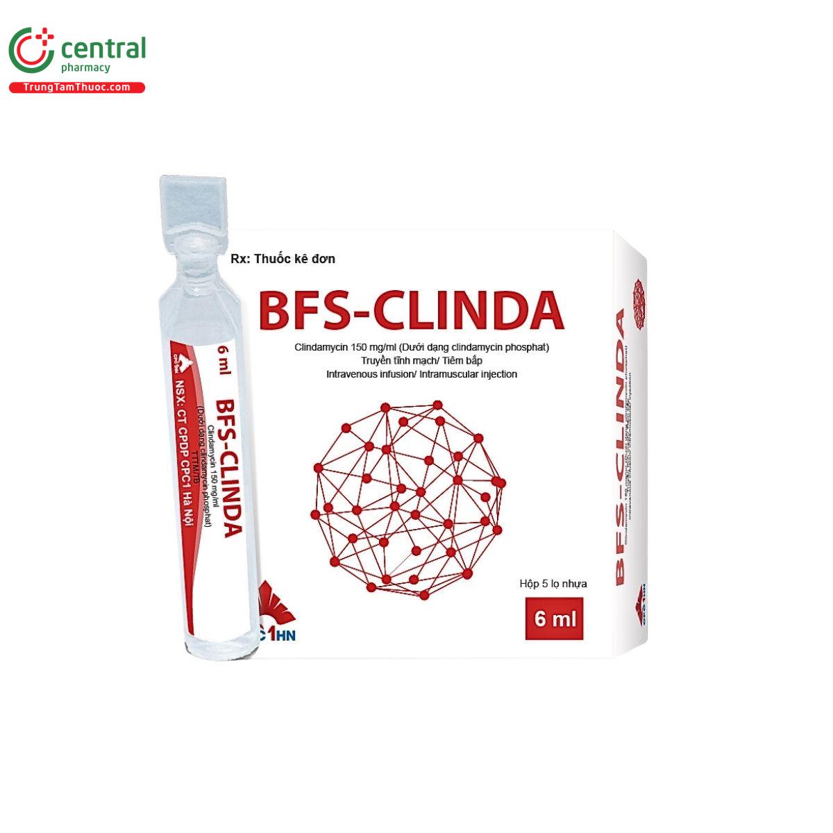 Thuốc BFS-Clinda 150mg/ml điều trị nhiễm khuẩn do vi khuẩn nhạy cảm