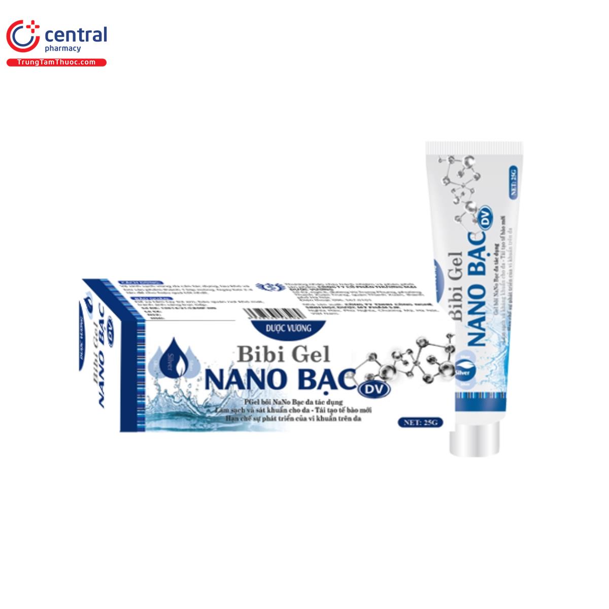 Thuốc Bibi Gel Nano Bạc - Hỗ trợ kháng khuẩn và làm dịu da
