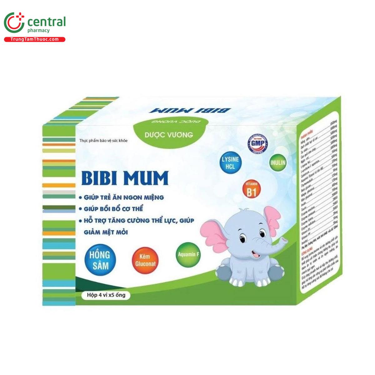 Thuốc Bibi Mum giúp bồi bổ dinh dưỡng, cải thiện suy nhược, chán ăn