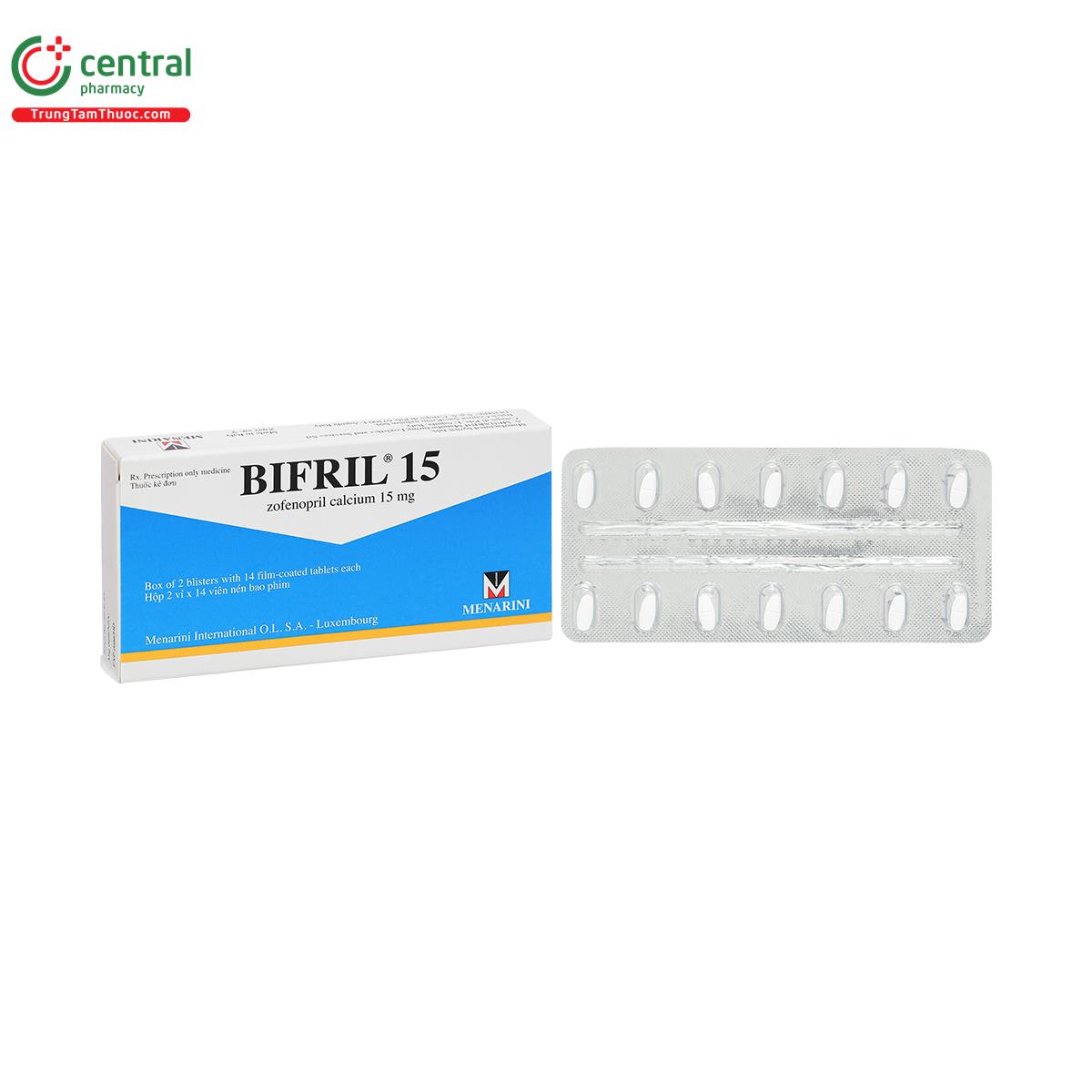 Thuốc Bifril 15 - Điều trị tình trạng tăng huyết áp từ nhẹ đến vừa