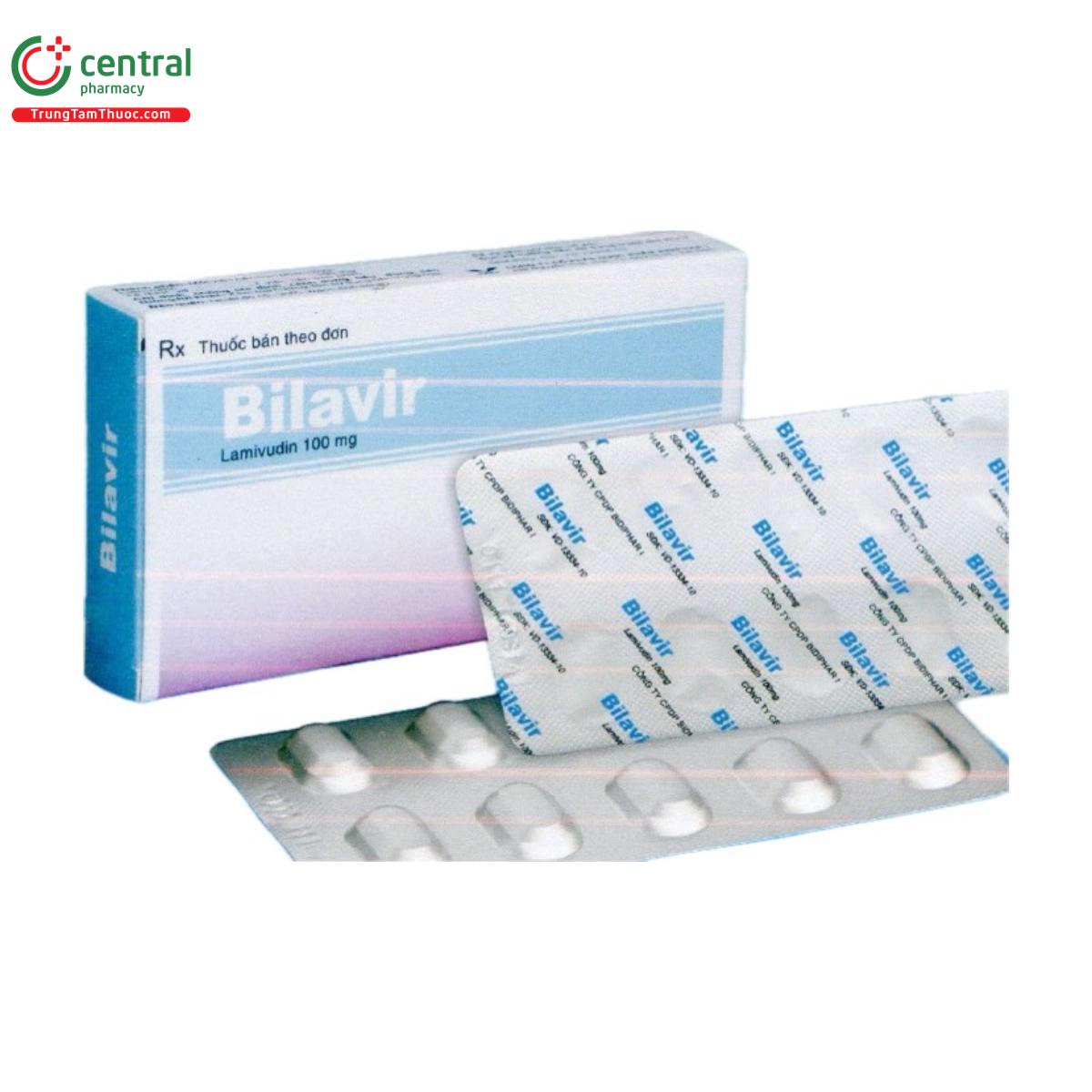 Thuốc Bilavir 100mg điều trị viêm gan siêu vi B, ngăn ngừa xơ hóa gan