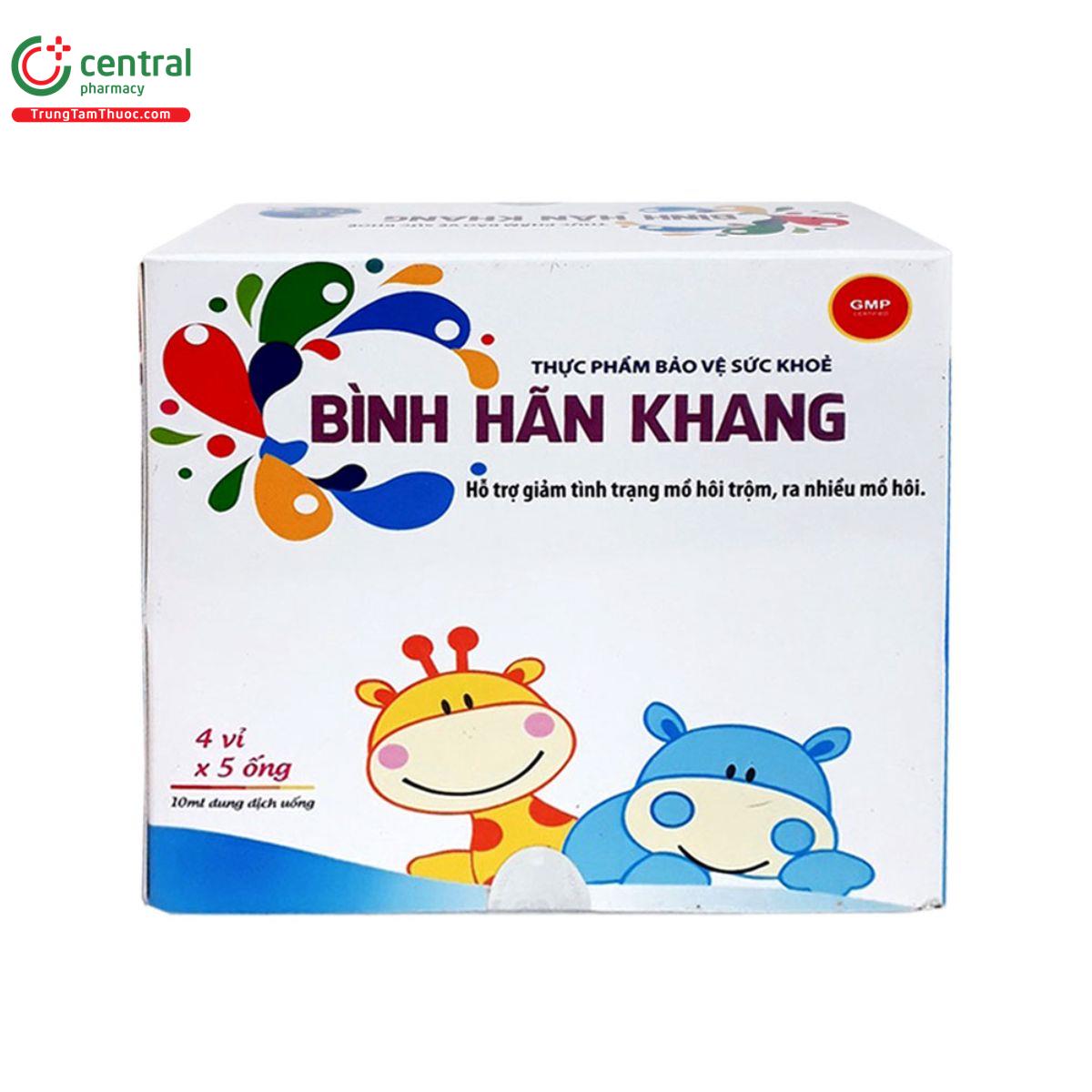 Bình Hãn Khang hỗ trợ giảm tình trạng mồ hôi trộm, nóng trong