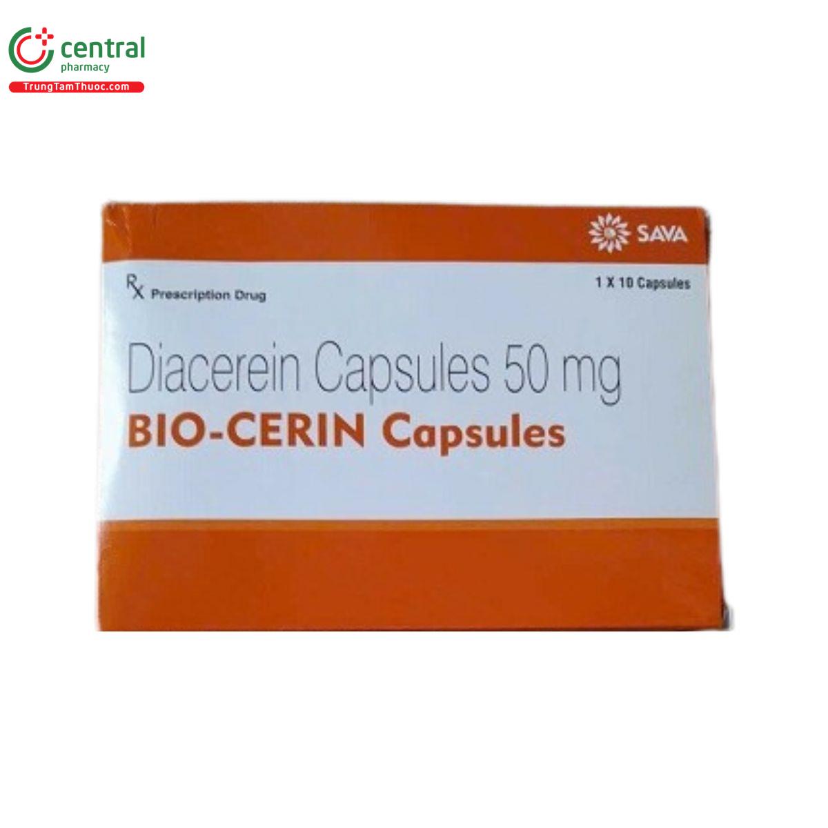Thuốc Bio-Cerin Capsules 50mg điều trị thoái hóa khớp, viêm xương khớp