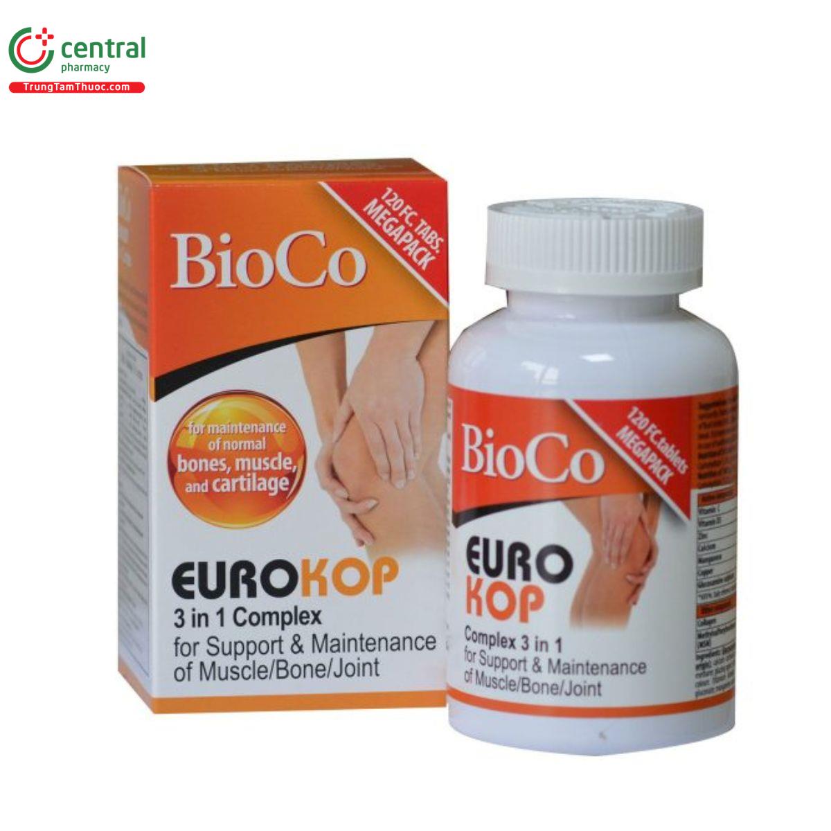 Thuốc BioCo Eurokop 3 in 1 Complex hỗ trợ sức khỏe cơ, xương, khớp