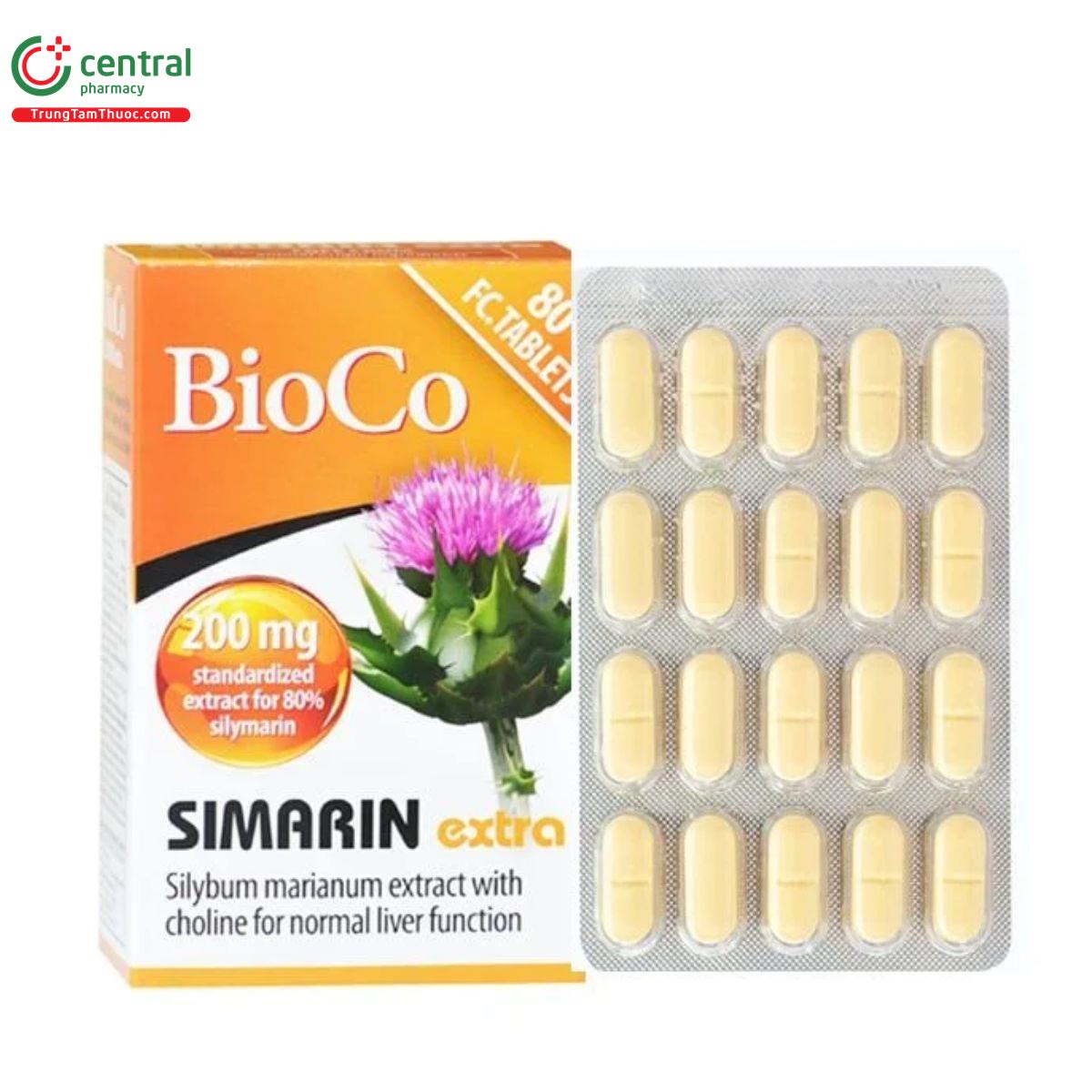 BioCo Simarin Extra - tăng cường chức năng gan, bảo vệ gan khoẻ mạnh