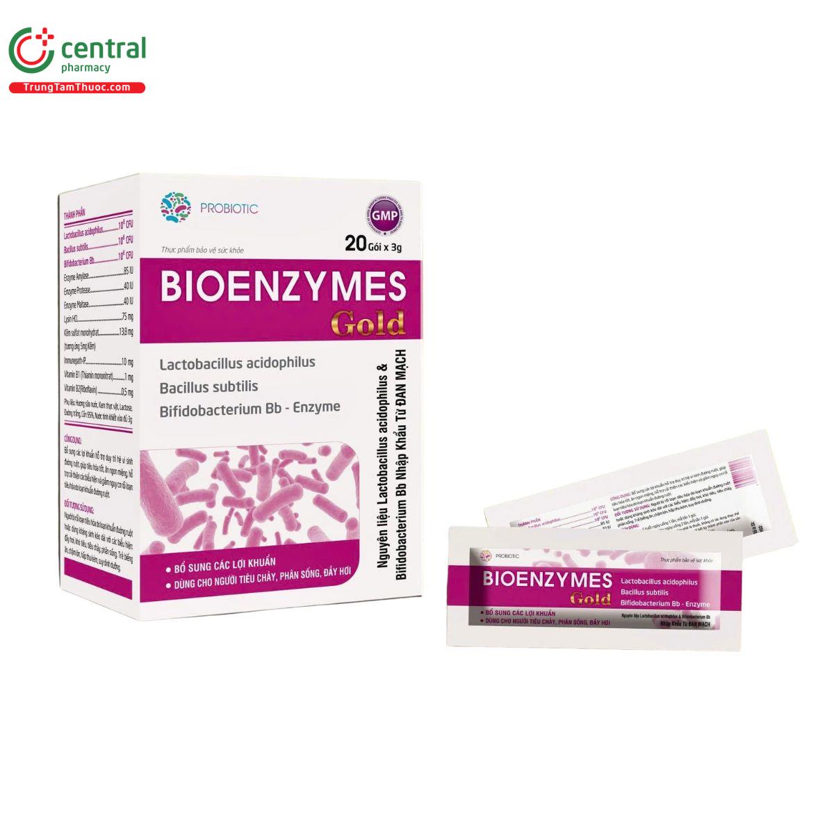 Thuốc Bioenzymes Gold giúp duy trì hệ vi sinh đường ruột, tiêu hoá tốt