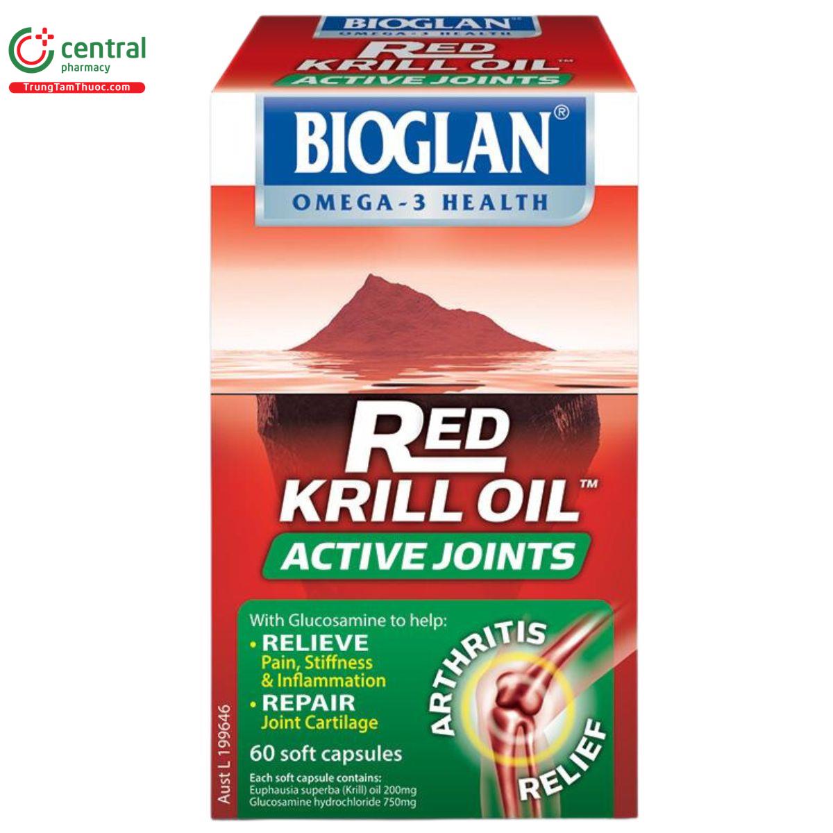 Thuốc Bioglan Red Krill Oil TM Active Joints - Hạn chế thoái hóa khớp