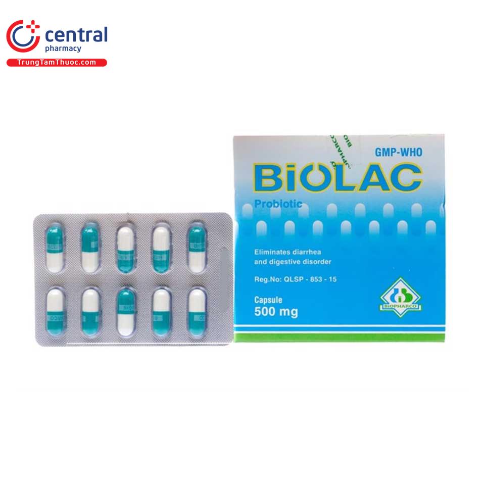 [CHÍNH HÃNG] Thuốc Biolac 500mg Biopharco điều trị rối loạn tiêu hóa