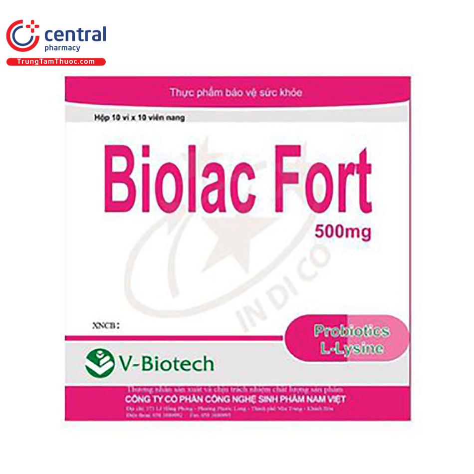 [CHÍNH HÃNG] Thuốc Biolac Fort 500mg Bổ sung lợi khuẩn đường ruột