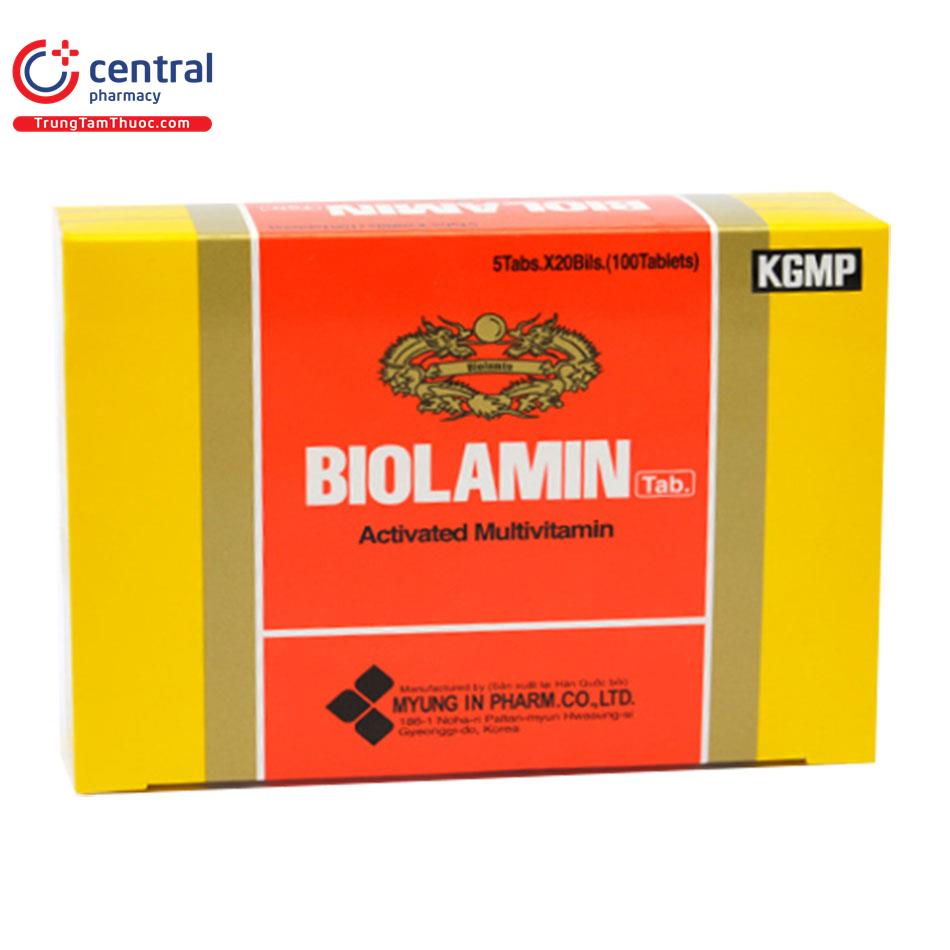 Thuốc Biolamin Tab bổ sung vitamin, tăng cường thể trạng của cơ thể