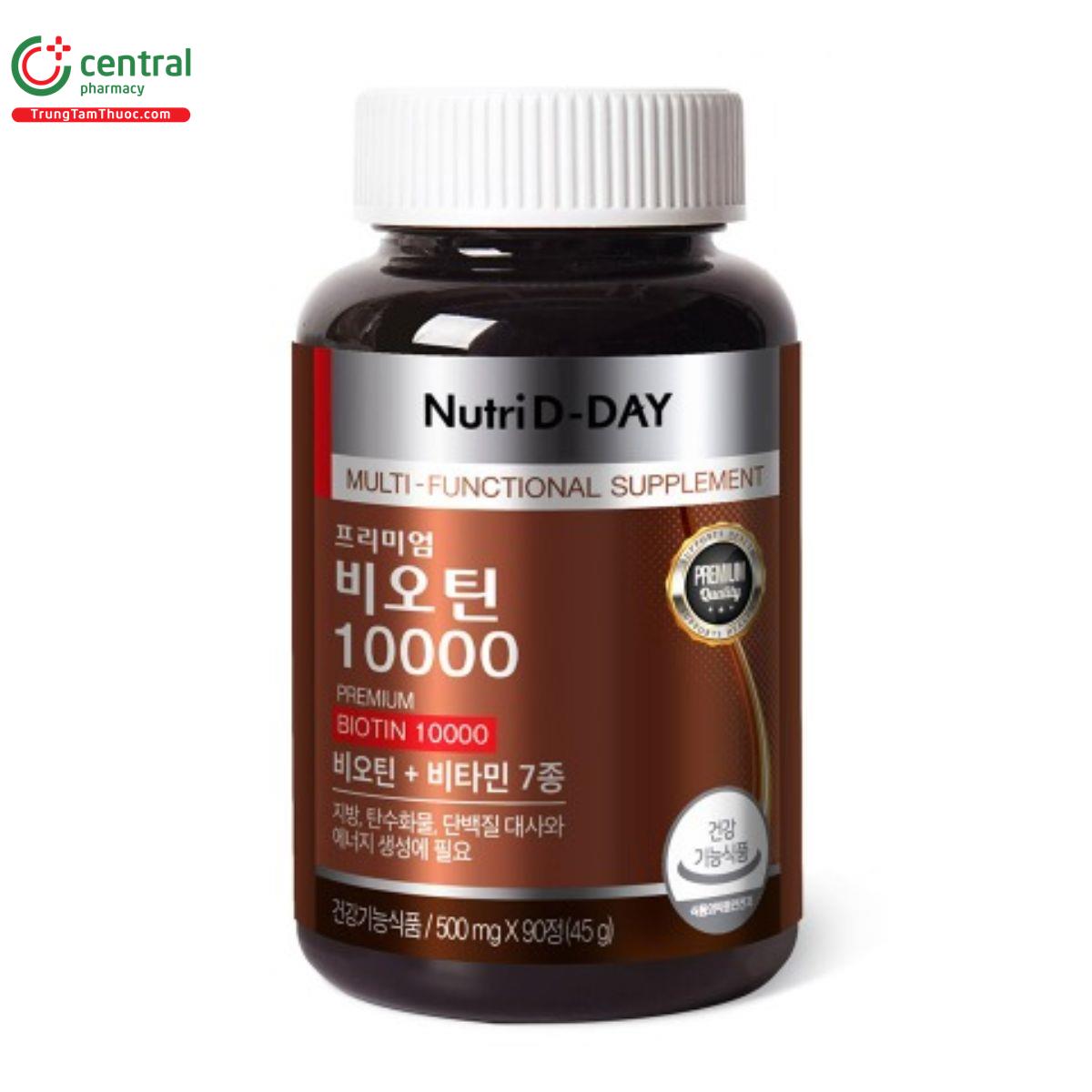 Thuốc Biotin 10000 Nutri D-Day cung cấp năng lượng cho cơ thể