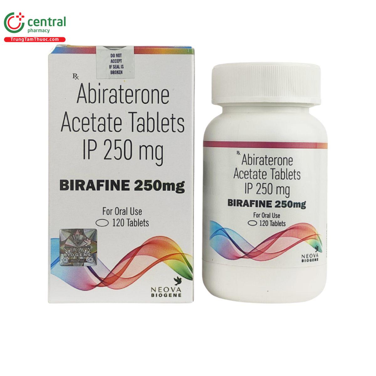 Thuốc Birafine 250mg (Abiraterone) điều trị ung thư tuyến tiền liệt