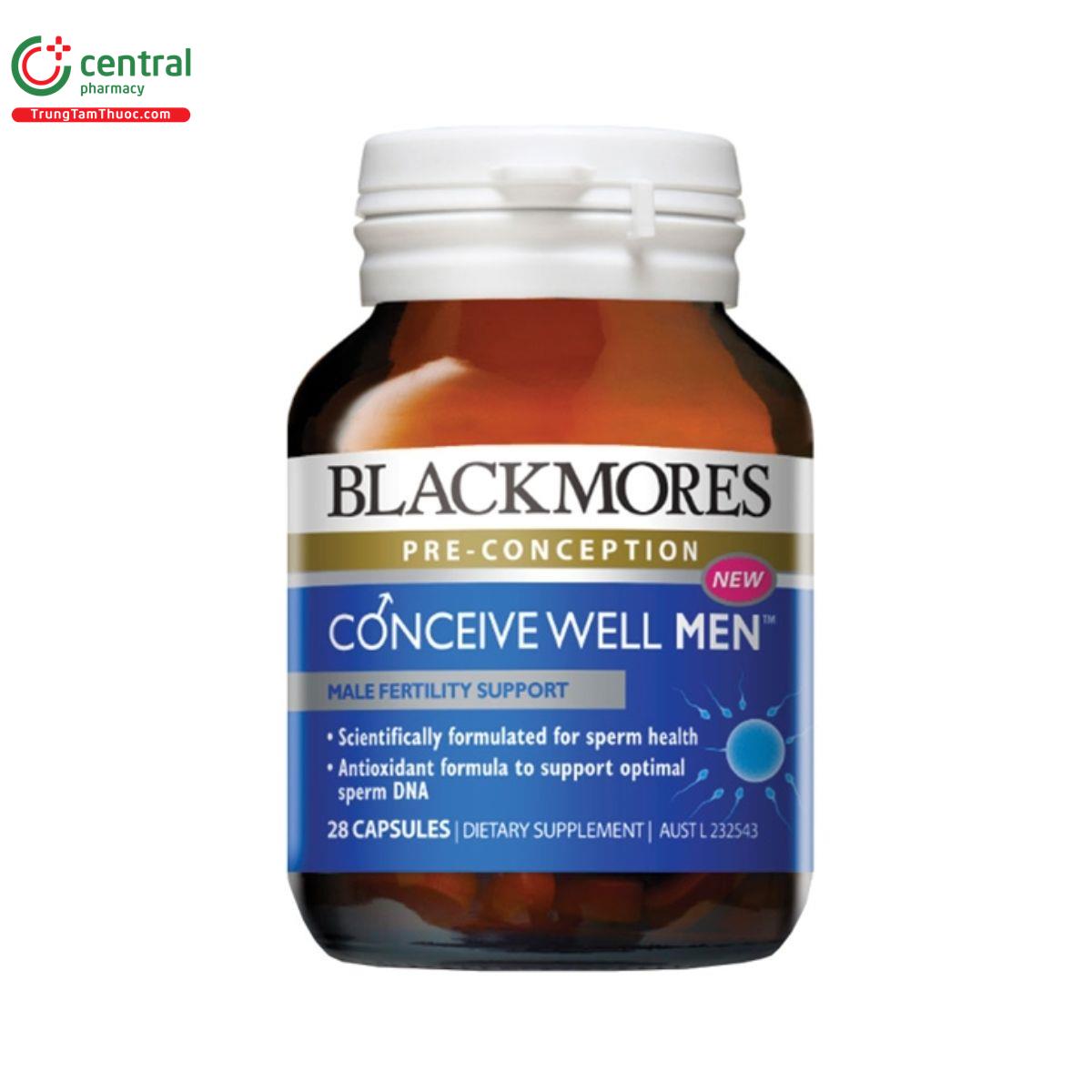 Thuốc Blackmores Conceive Well Men cải thiện chất lượng tin trùng