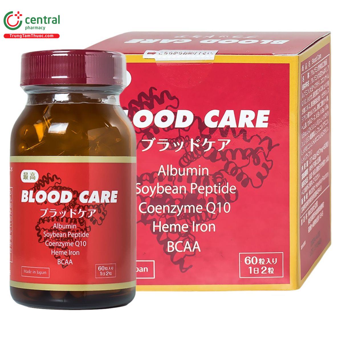 Thuốc Blood Care Jpanwell bổ máu, giảm nguy cơ thiếu máu do thiếu sắt