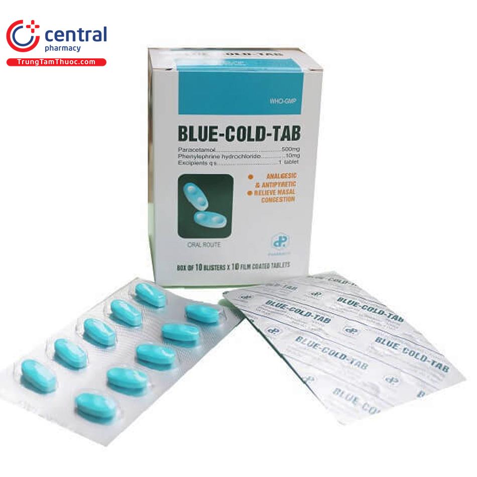 [CHÍNH HÃNG] Thuốc Blue-Cold-Tab - điều trị cảm cúm