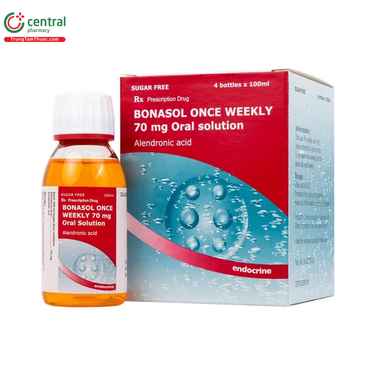 Thuốc Bonasol Once Weekly 70mg Oral Solution điều trị loãng xương
