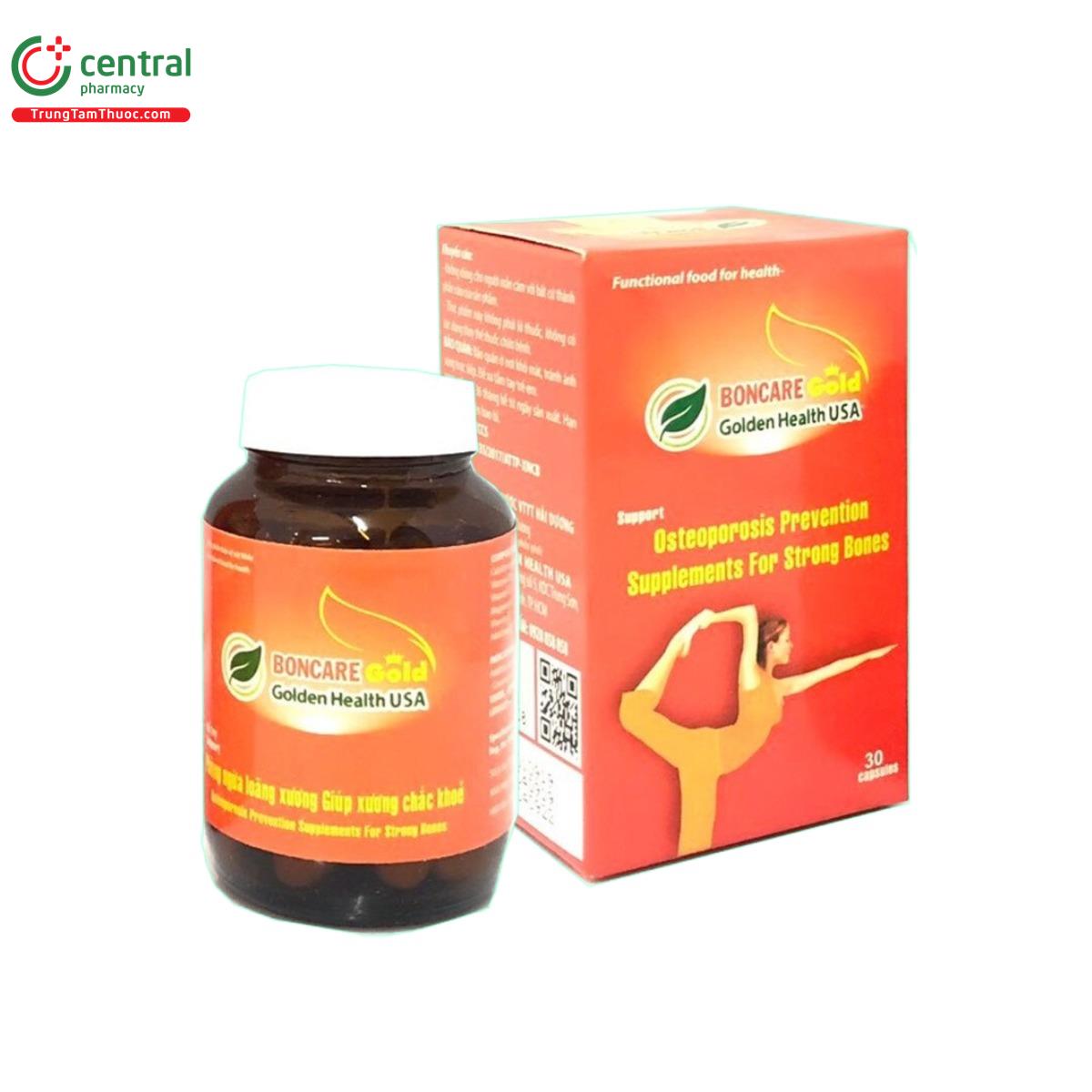 Thuốc Boncare Gold bổ sung canxi để bảo vệ xương và phòng ngừa loãng xương