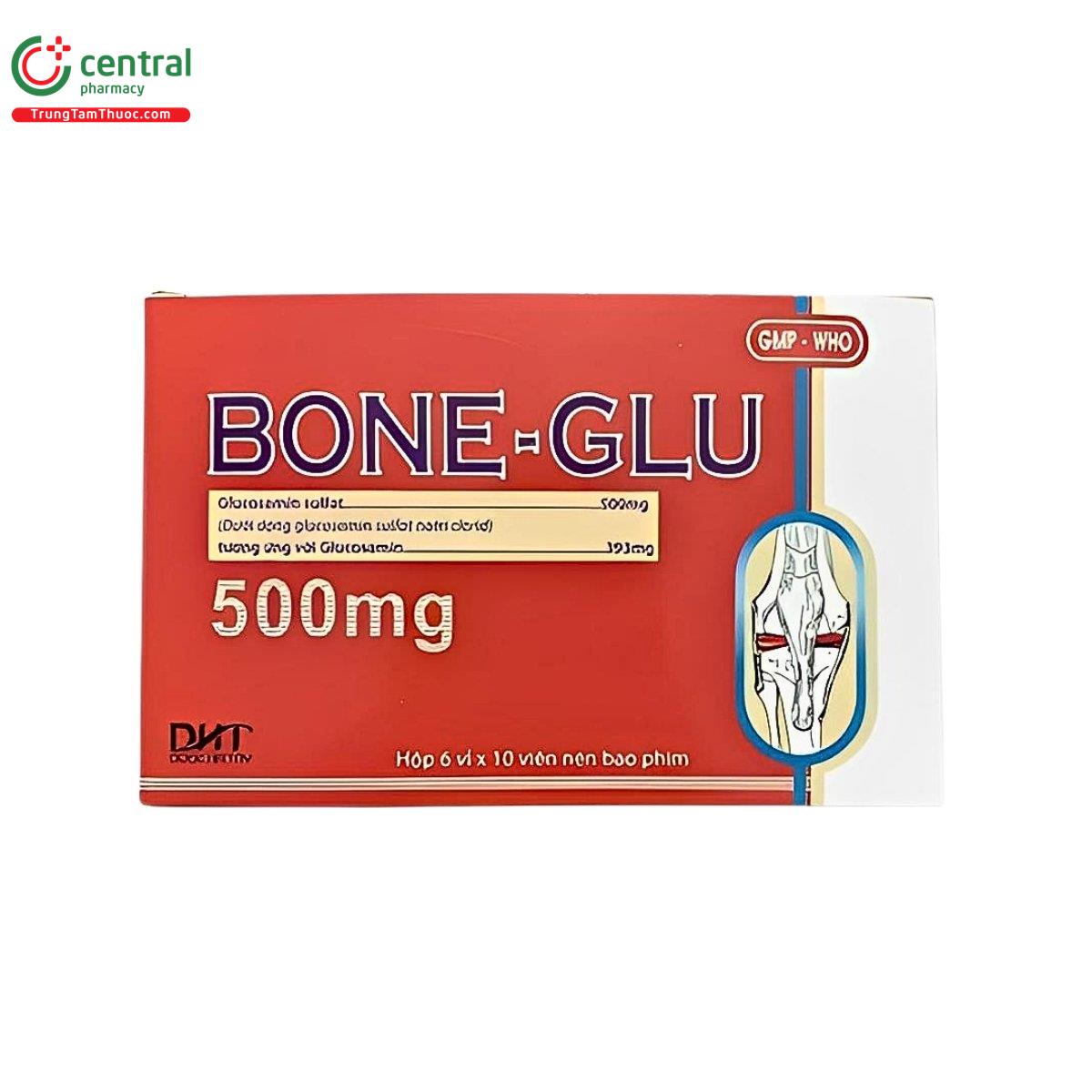 Thuốc Bone-Glu 500mg điều trị thoái hóa khớp gối nhẹ đến trung bình
