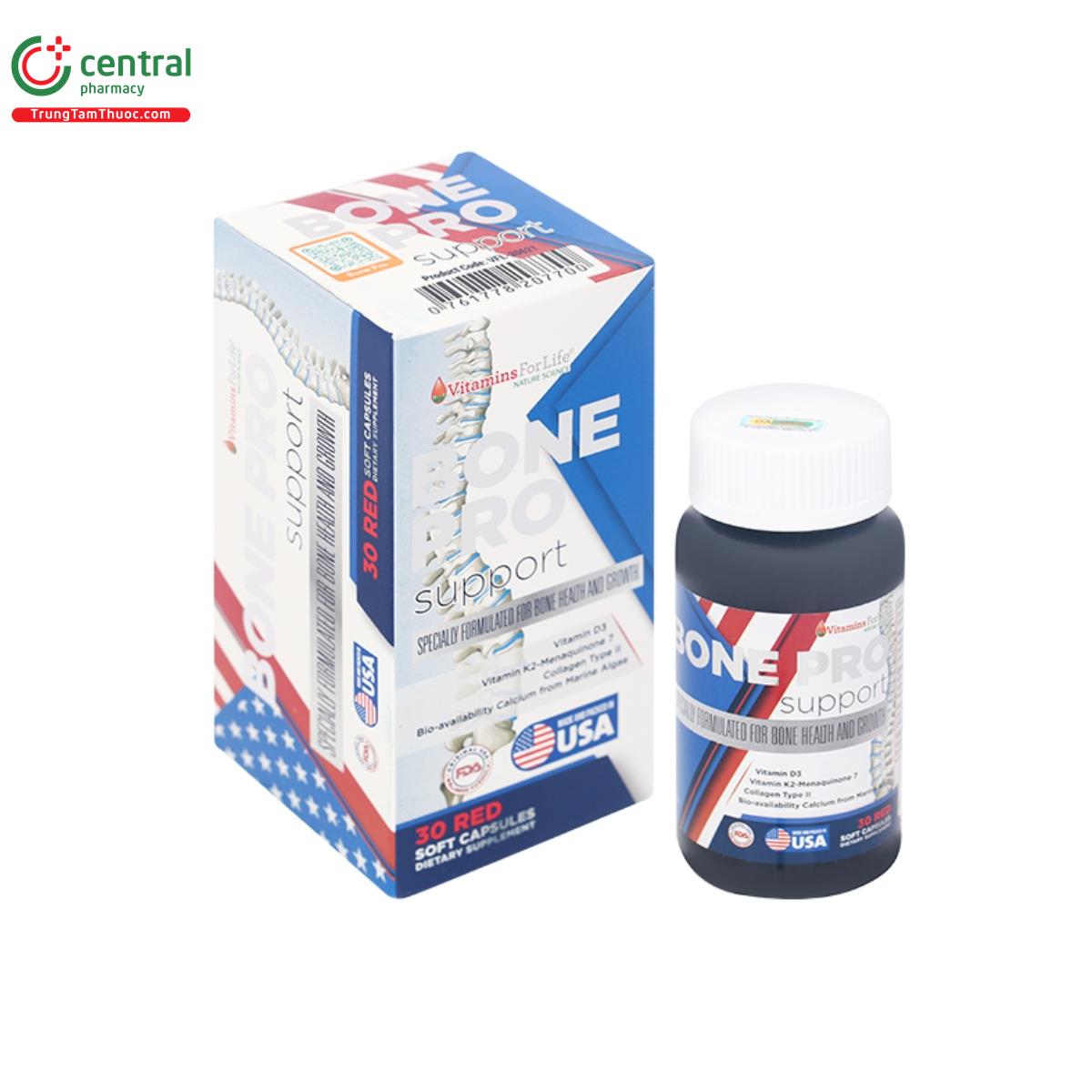 Thuốc Bone Pro Support - Canxi hữu cơ tự nhiên giúp xương chắc khỏe