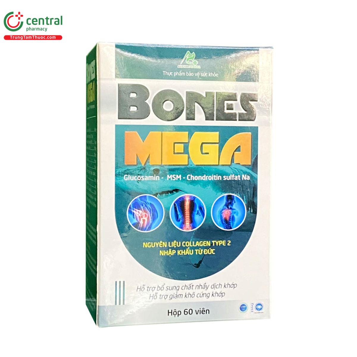 Thuốc Bones Mega - Bổ sung dịch khớp, làm giảm khô khớp, cứng khớp