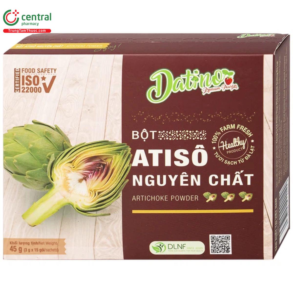 Bột Atisô Nguyên Chất Datino -Giúp thanh nhiệt, mát gan, giải độc gan