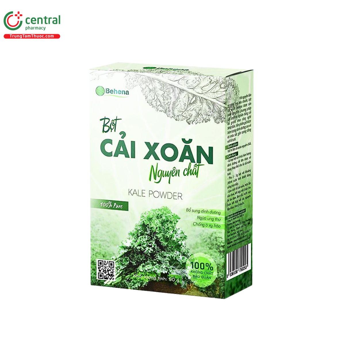 Bột Cải Xoăn Nguyên Chất Behena - Bổ sung chất dinh dưỡng cho cơ thể